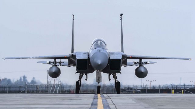Jawab patroli J-20, AS kerahkan F-15C bersenjata AIM-120 AMRAAM