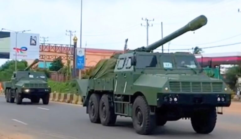 Sistem artileri SH1 155 mm SPH buatan China untuk Kamboja