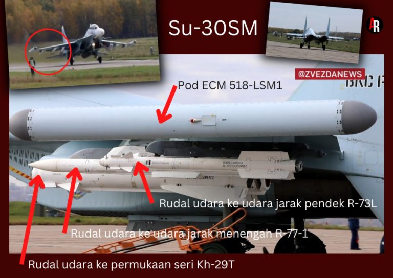 Perang dengan Ukraina, Su-30SM dibekali rudal ini