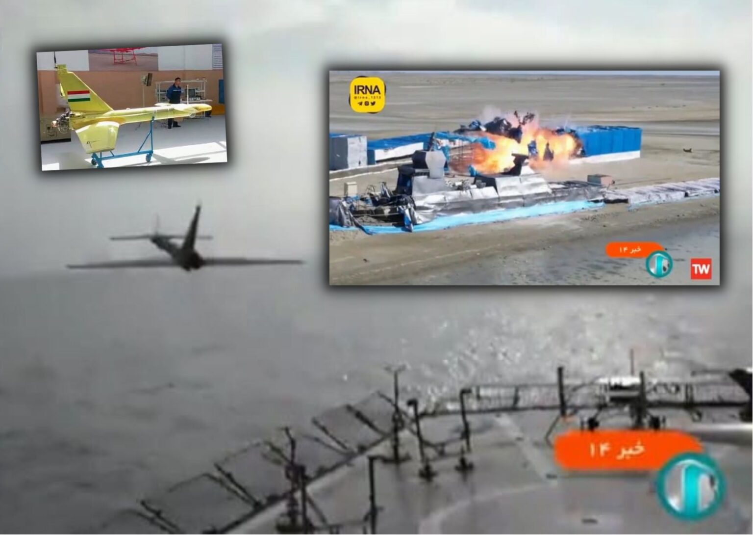 Drone kamikaze Iran Ababil-2 hantam pangkalan AL tiruan mirip punya Israel