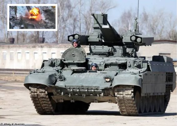 Pertama kali, pasukan Ukraina hancurkan BMPT Terminator Rusia