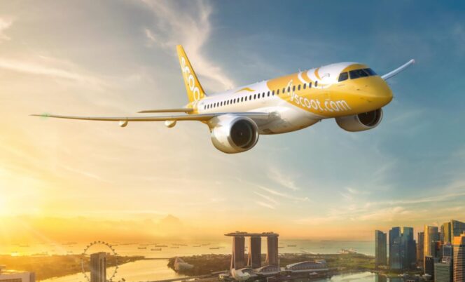 Scoot sewa sembilan pesawat Embraer E190-E2, pertama bagi maskapai ...