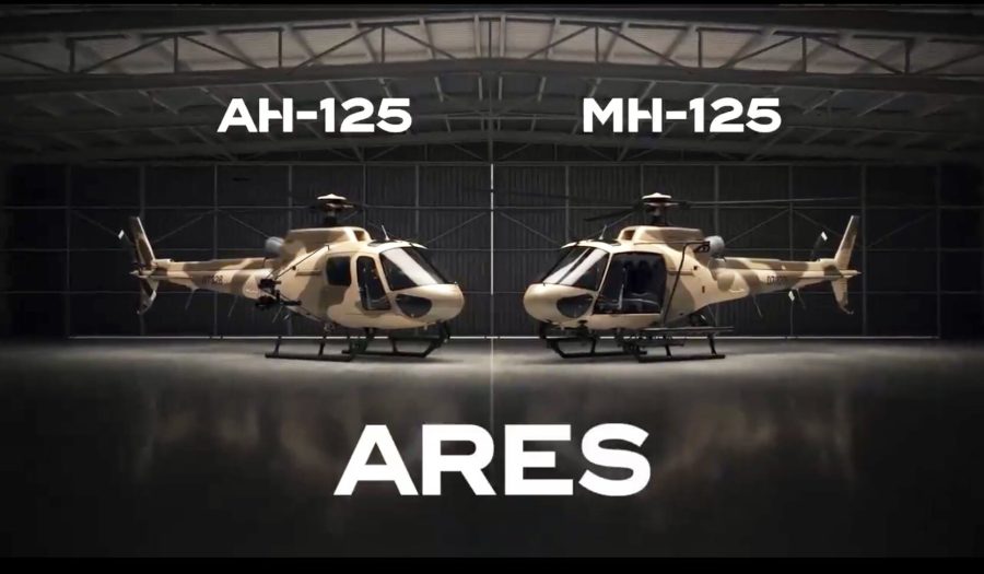 Ini AH-125/MH-125 Ares, helikopter militer untuk pasar Amerika Serikat dan negara sekutu ...