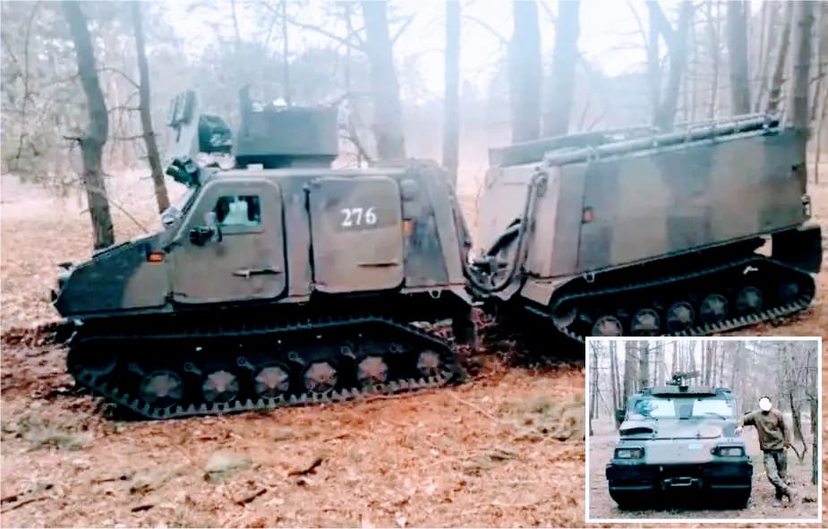 Tentara Ukraina gunakan kendaraan amfibi serbaguna BvS10