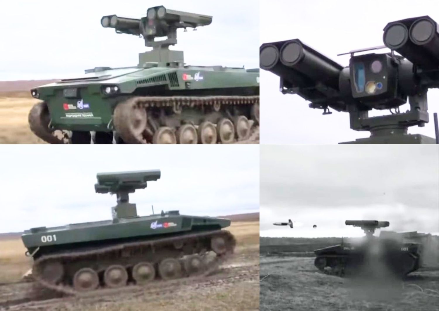 Rusia kerahkan Marker UGV dengan rudal antitank Kornet untuk lawan tank ...