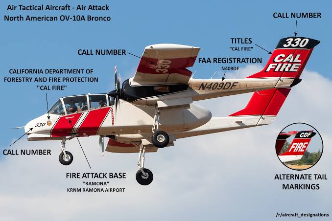 Mengenal OV-10 CAL FIRE, pemburu kebakaran hutan dari udara
