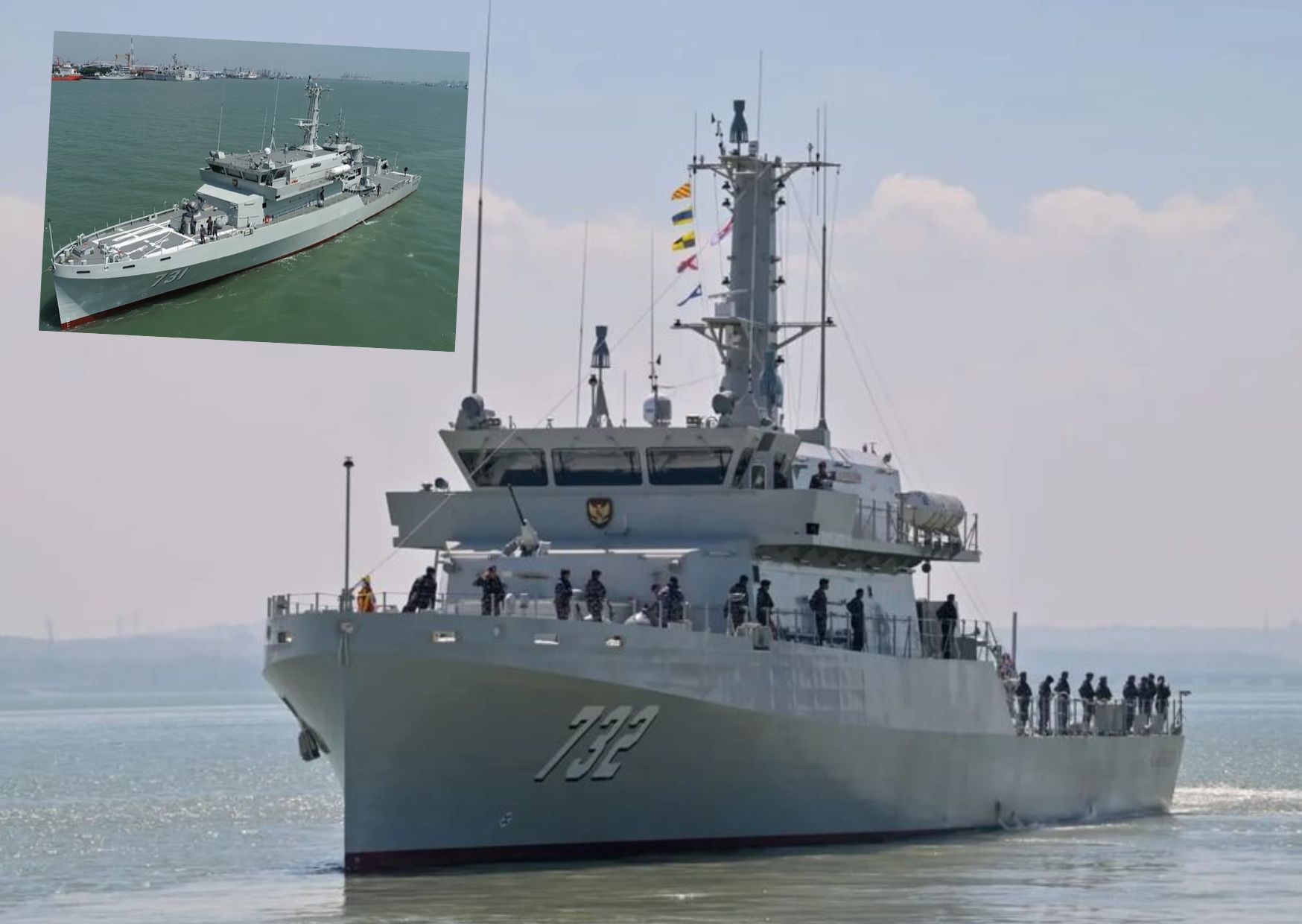 TNI AL resmi terima dua kapal perang terbaru: KRI Pulau Fani-731 dan KRI Pulau Fanildo-732