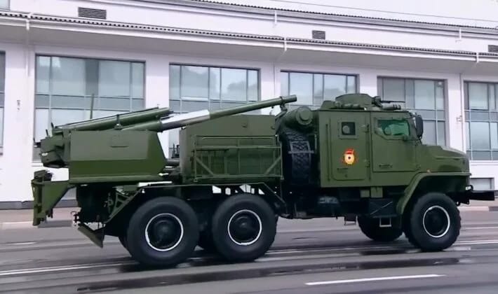 Militer Rusia terima sistem artileri baru 2S40 Floks