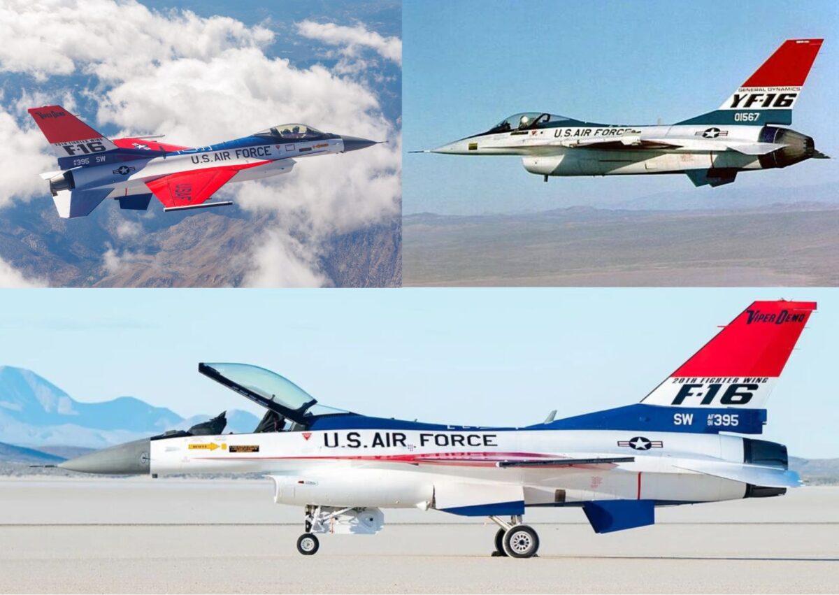 Setengah abad lalu YF-16 pertama kali dicat seperti ini, dan kini Tim Demo F-16 Viper USAF ...