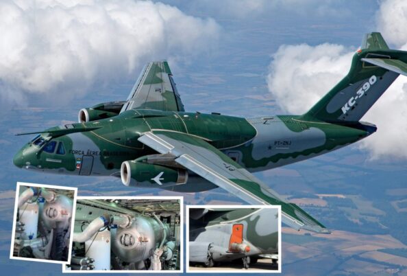 Untuk pertama kalinya, Skadron Zeus Angkatan Udara Brasil melakukan pemadaman kebakaran ...