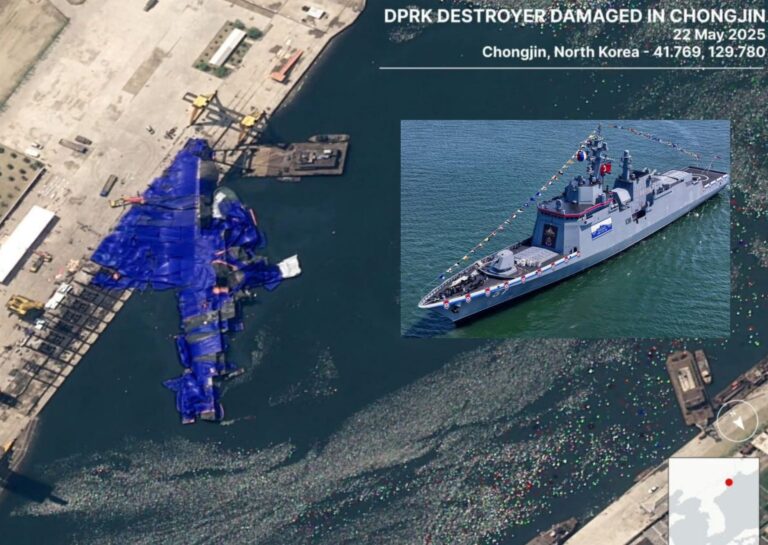 Tragis, kapal perusak kedua kelas Choe Hyon Korea Utara terguling saat ...
