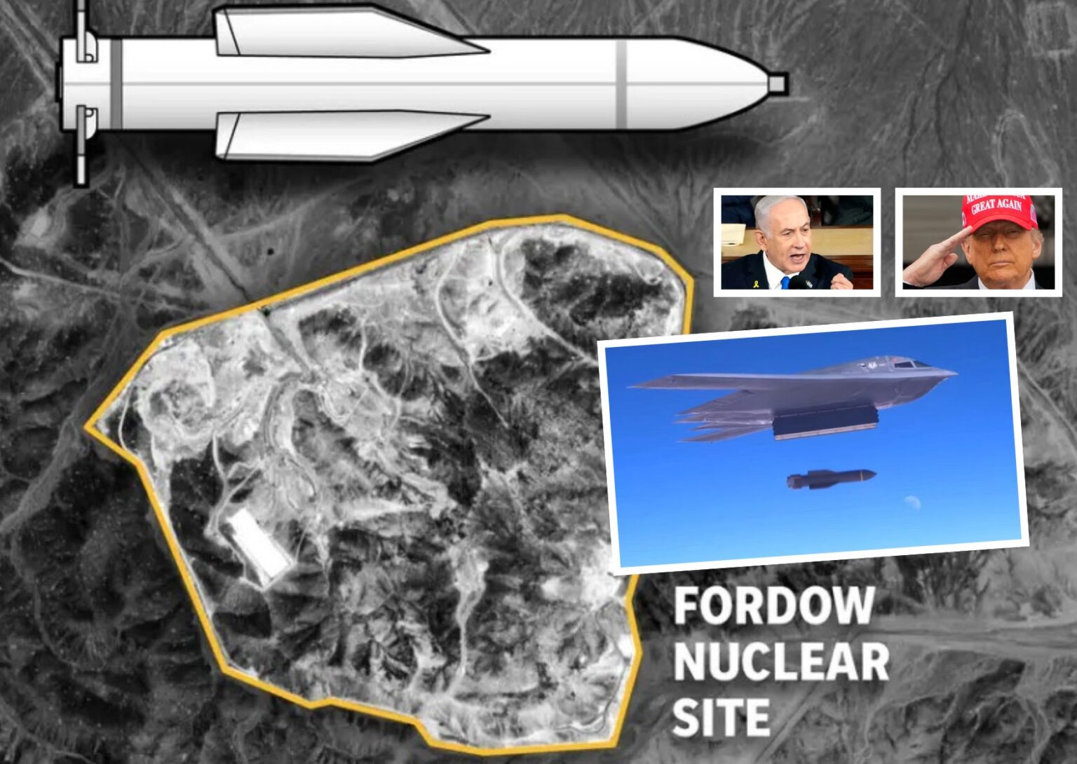 Israel mendesak AS untuk menggunakan bom penghancur bunker MOP GBU-57A/B guna menghancurkan ...