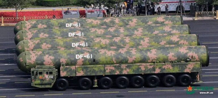 China perlihatkan DF-61, rudal balistik antarbenua baru, berjangkauan hingga 15.000 km